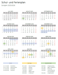 Schul- und Ferienpläne | Berufsfachschule Oberwallis
